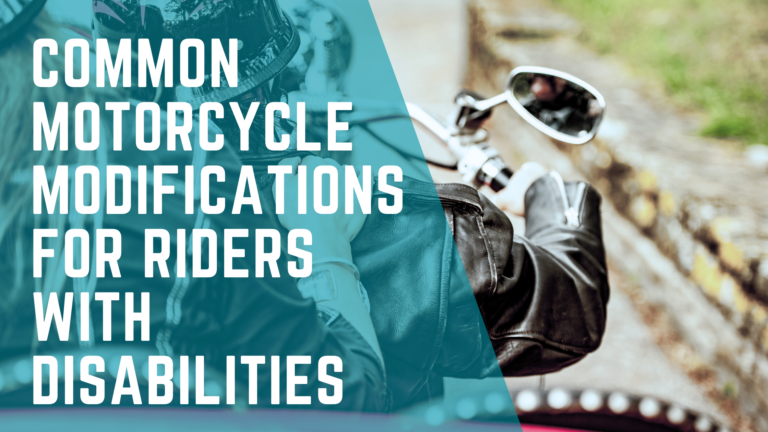 Common Motorcycle Modifications for Disabilities - SMIDSY